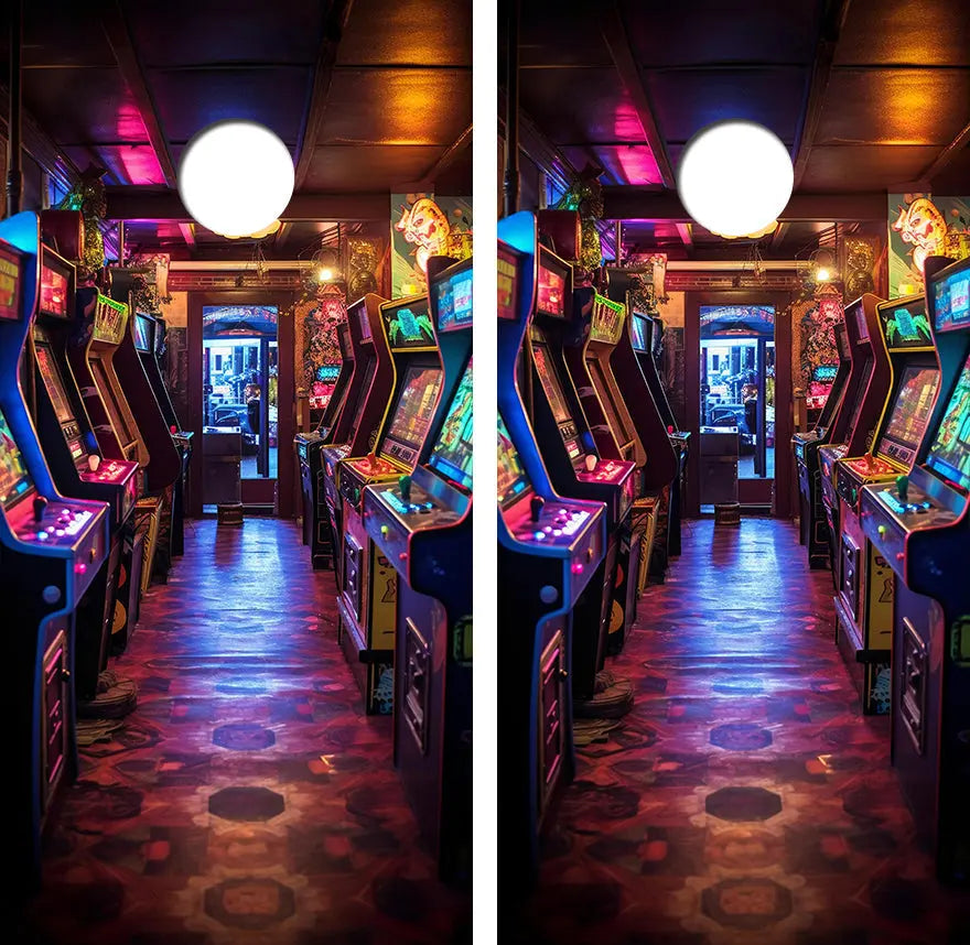 KT Cornhole Skins and Boards Old School Arcade Room Cornhole Wood Board ...